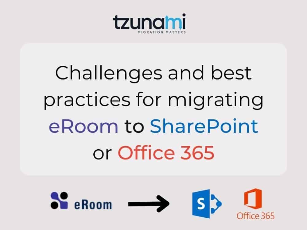 Best Practices for migrating eRoom to SharePoint - TZUNAMI