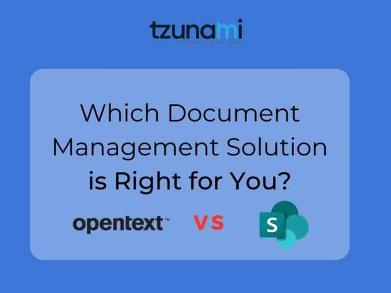 OpenText VS SharePoint - TZUNAMI