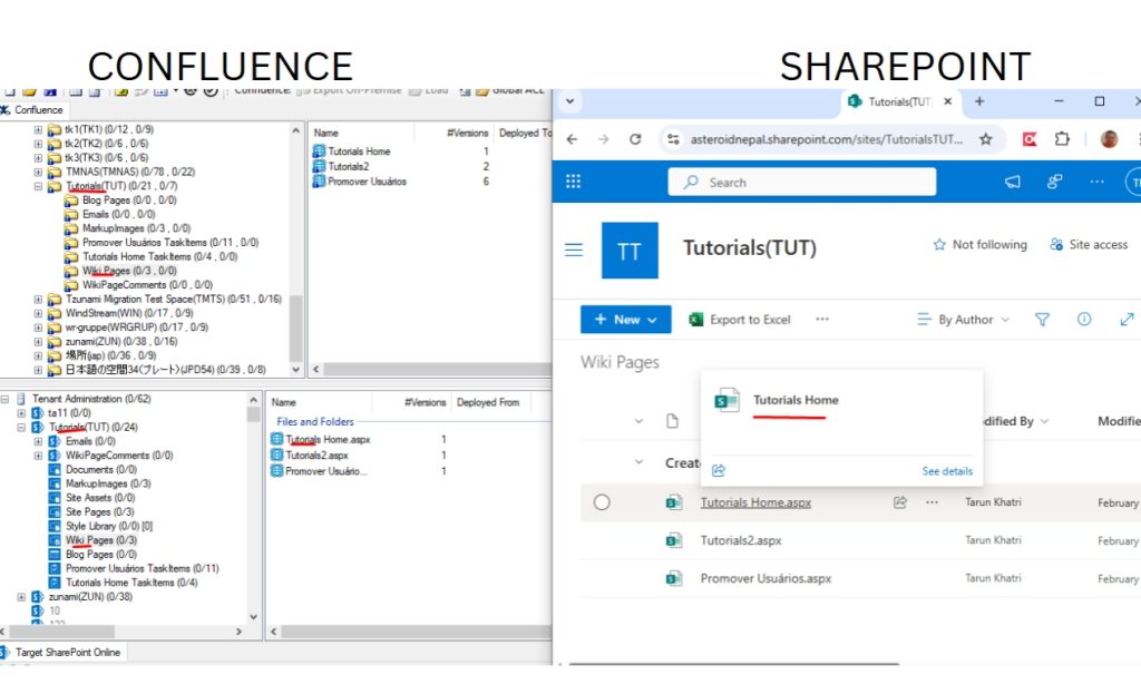 Confluence To Sharepoint Migration